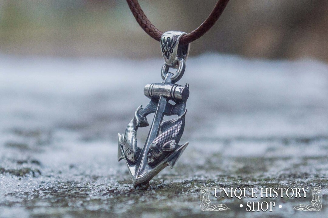 Sailor Pendant, Nautical Anchor, Silver Sea Symbol Necklace, Ocean ...