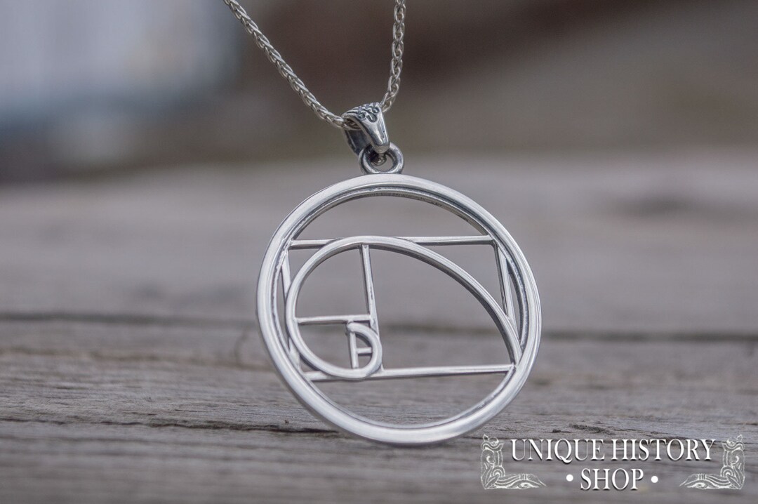 Golden Ratio Pendant - Handmade Fibonacci Spiral Necklace, a Perfect ...