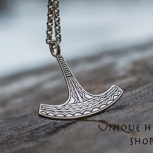 Ukko Hammer Pendant - Handcrafted Norse Warrior Weapon Necklace With ...