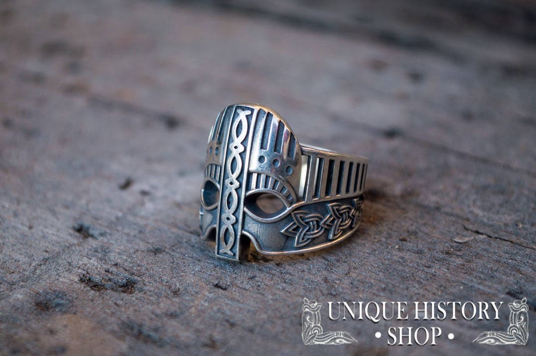 Viking Warrior Ring - Silver Helmet Jewelry With Norse Spirit ...