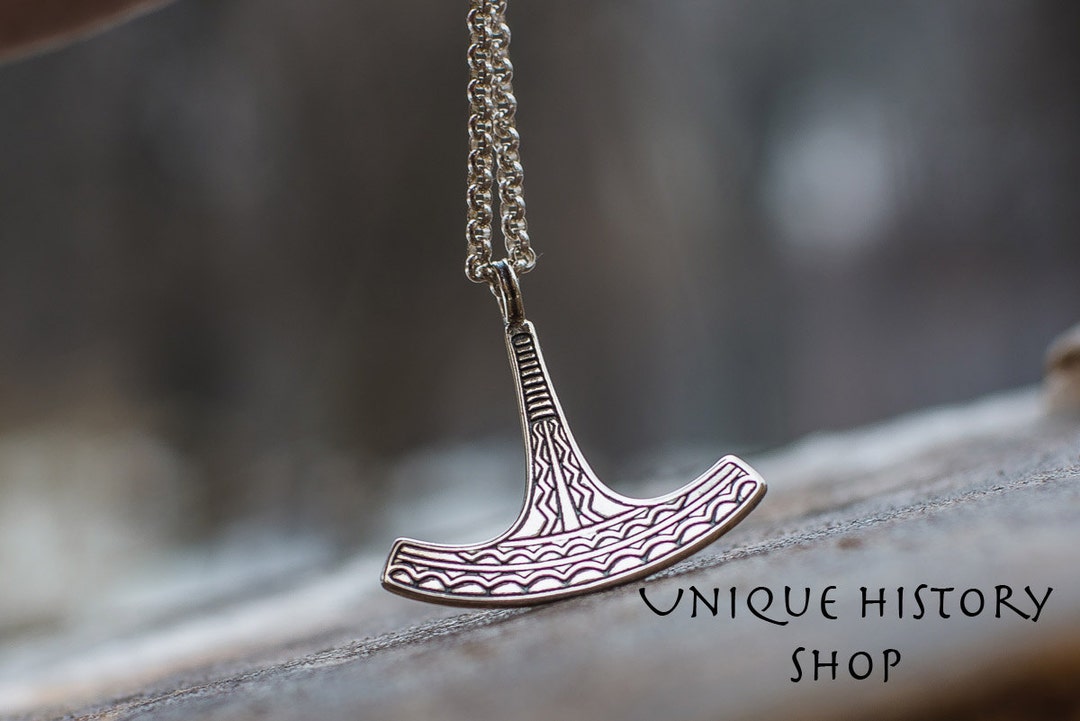 Ukko Hammer Pendant - Handcrafted Norse Warrior Weapon Necklace With ...
