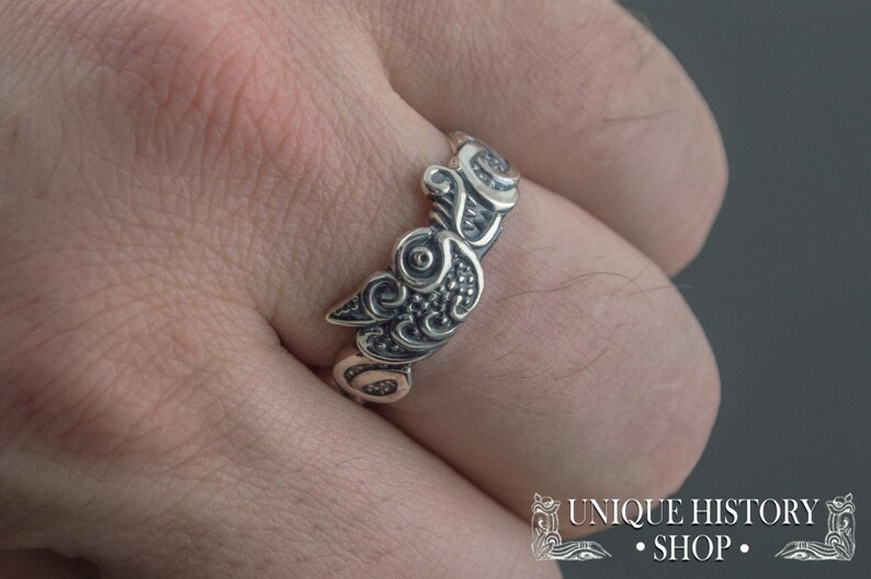 Fenrir Wolf Ring - Silver Viking Jewelry With Ancient Norse Symbol ...