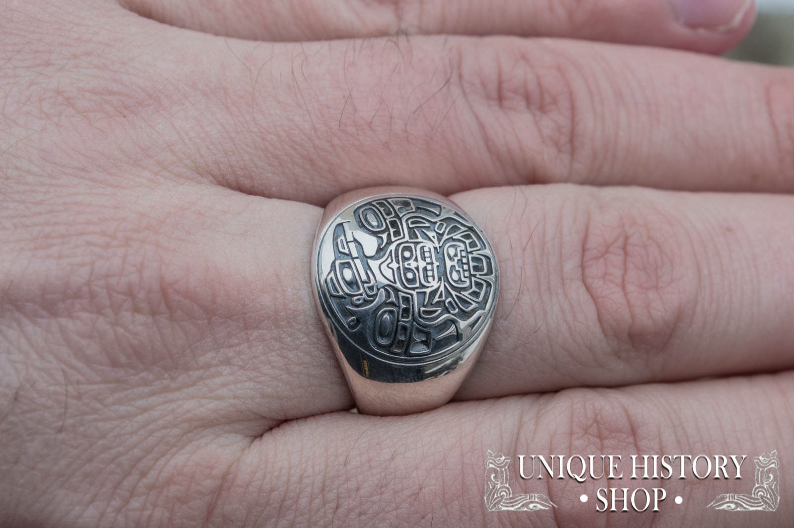 Indian Raven Ring Northwest Coast Indian Ring American | Etsy