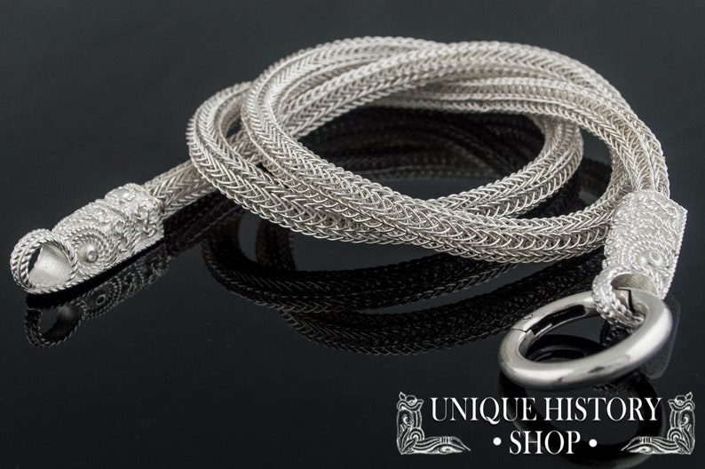Unique Viking Knit Chain Handcrafted 925 Silver Norse Chain - Etsy