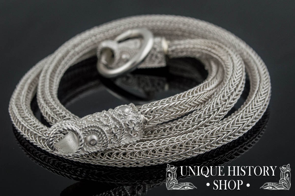Unique Viking Knit Chain Handcrafted 925 Silver Norse Chain - Etsy