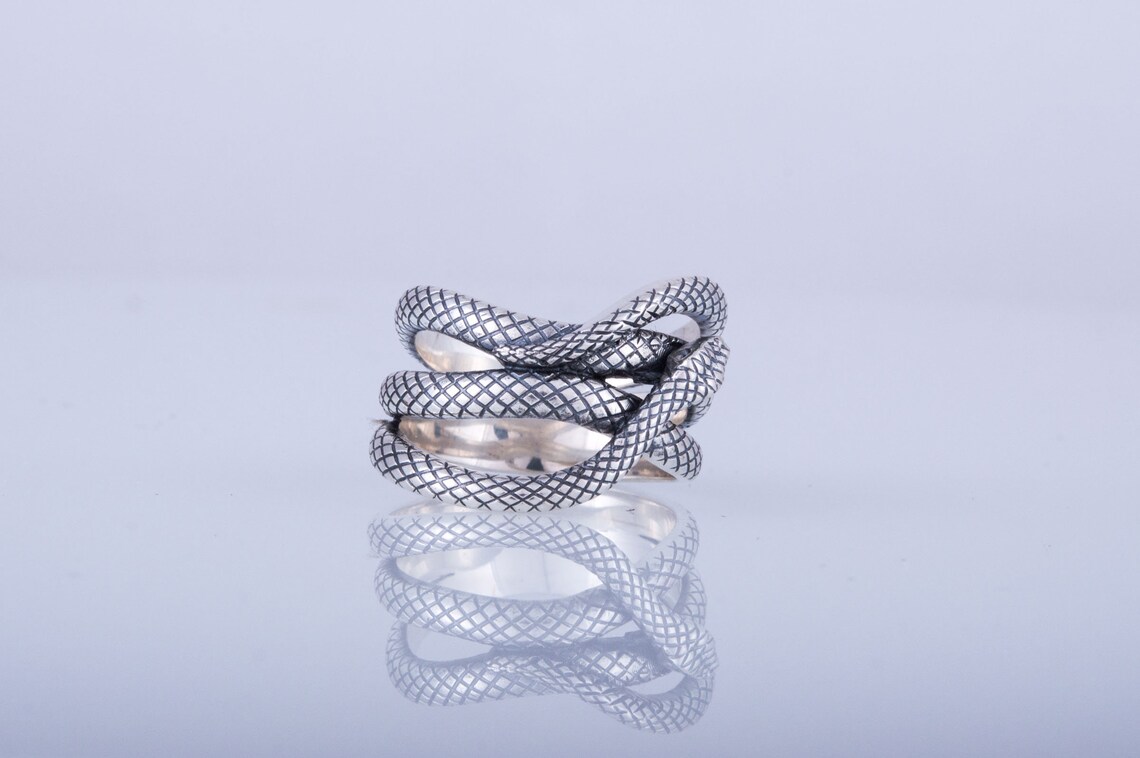 925 Silver Snake Ring Men Cobra Ring With Snake Pattern Gift | Etsy