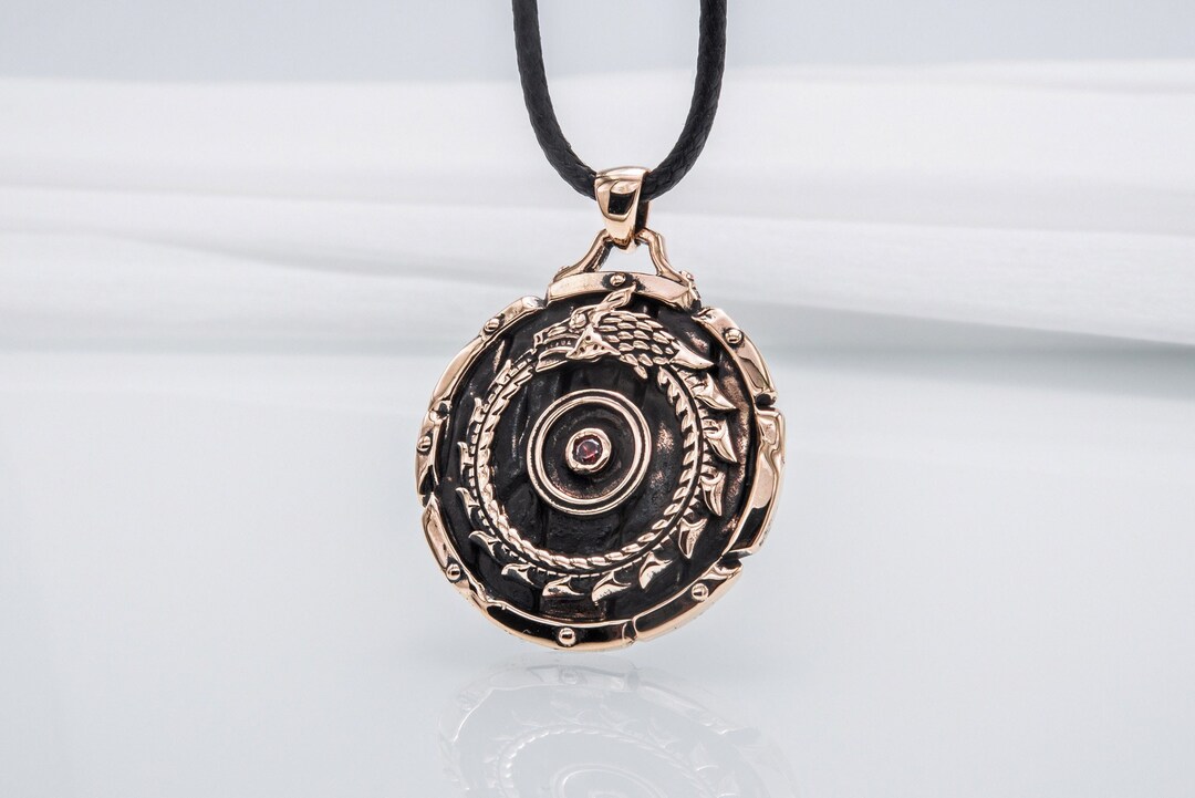 Old Viking Shield Pendant - Norse Warriors Jewelry With Serpent ...