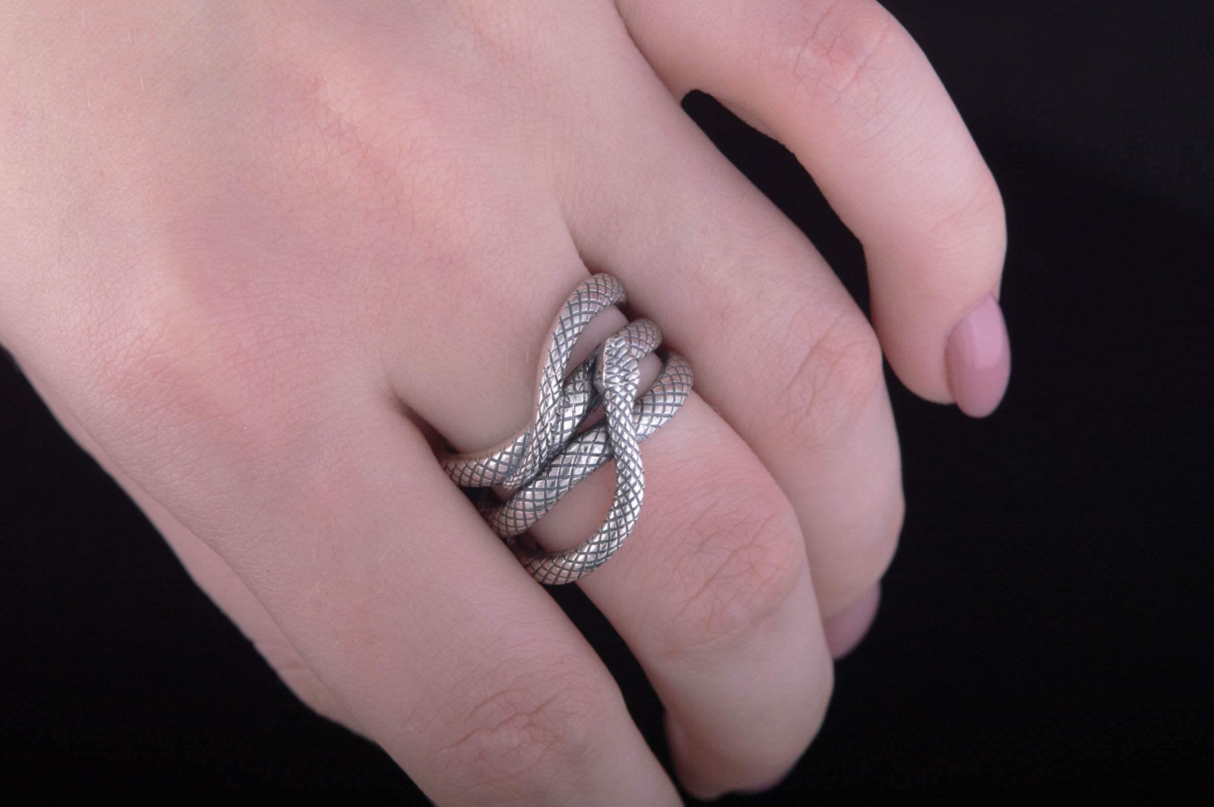 925 Silver Snake Ring Men Cobra Ring With Snake Pattern Gift | Etsy