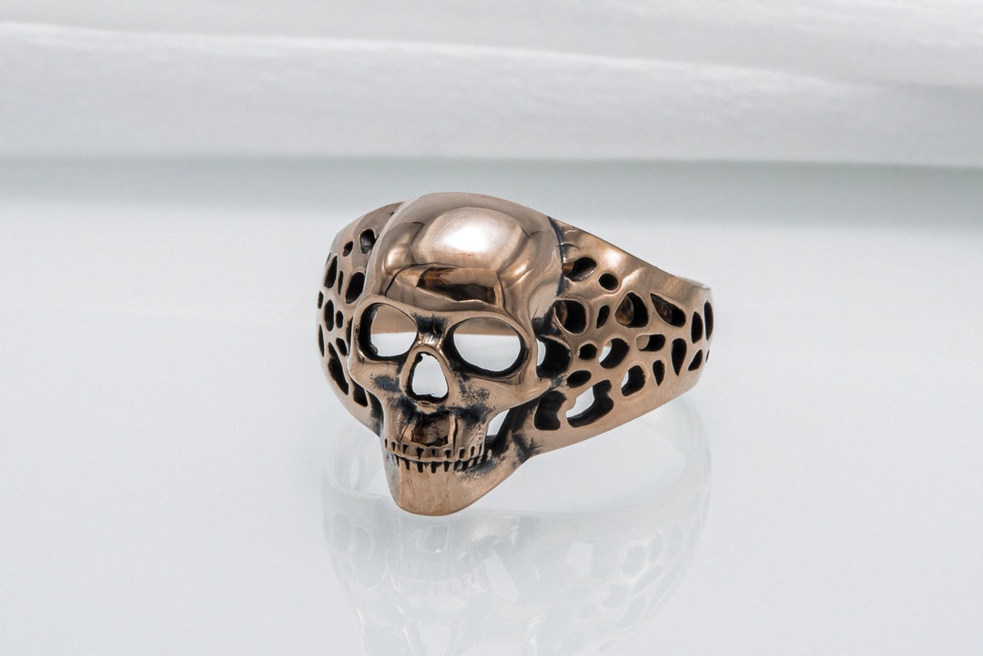 Skull Biker Ring - Bronze Punk Style Jewelry With a Gothic Touch ...