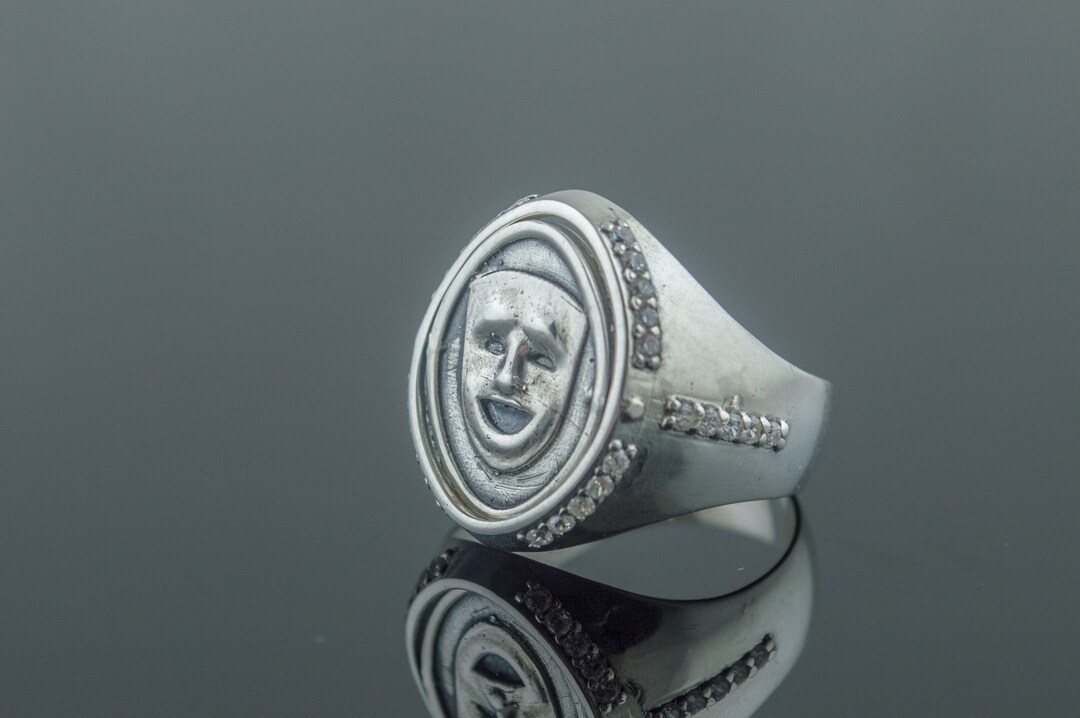 Theatre Mask Ring - Emotional Theatrical Jewelry Featuring Comedy and ...