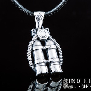 Scuba Diver Pendant - Silver Underwater Jewelry for Mariners and ...