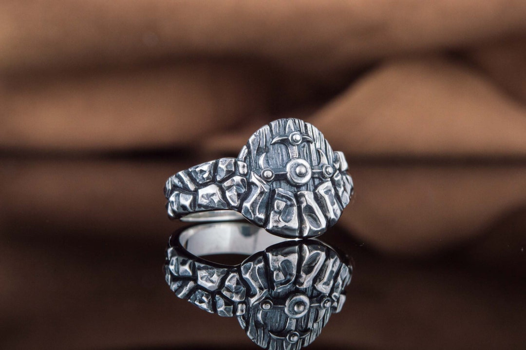 Viking Shield Ring Silver Norse Jewelry With Historical Viking Weapon ...