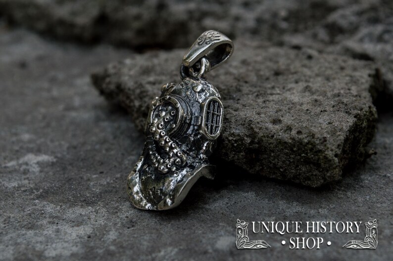 Silver Diving Suit Pendant Atmospheric Diving Suit Diver - Etsy