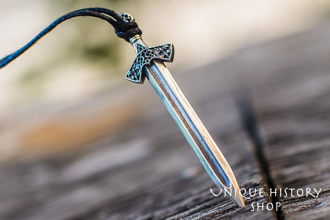 Viking Sword Pendant - Ulfberht Sword Amulet in Scandinavian Style ...