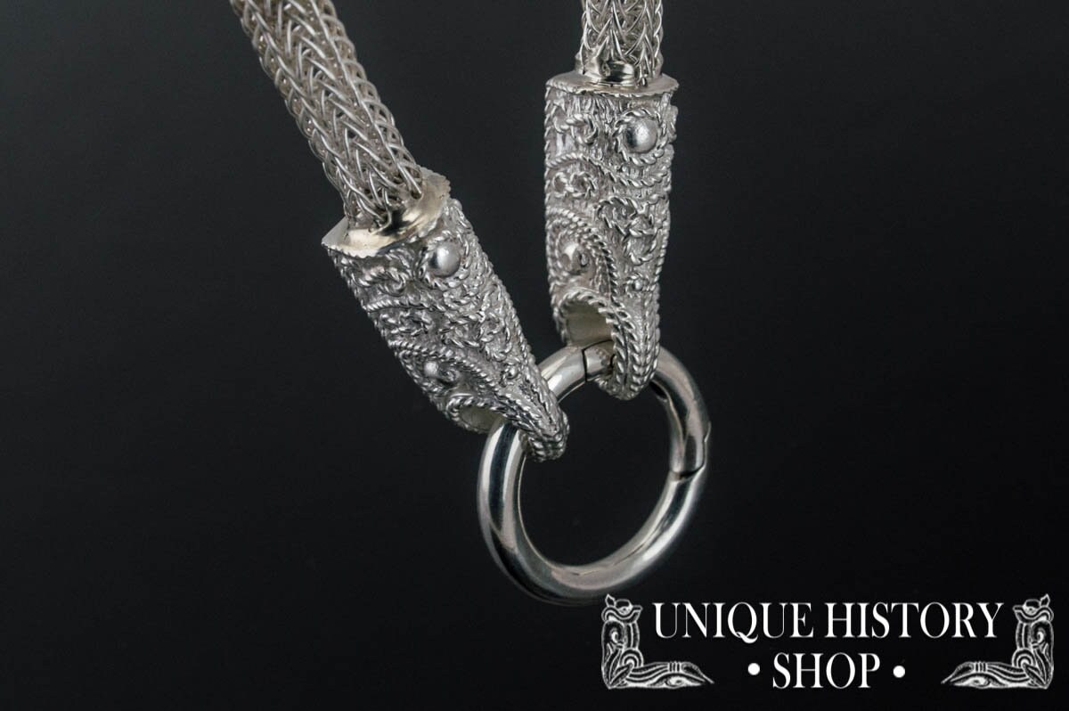 Unique Viking Knit Chain Handcrafted 925 Silver Norse Chain - Etsy