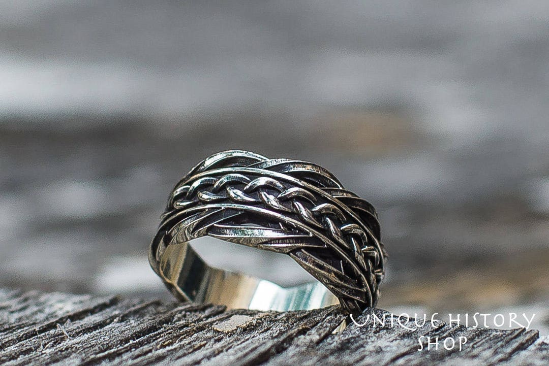Silver Norse Ring - Real Viking Jewelry With Ancient Viking Knot ...