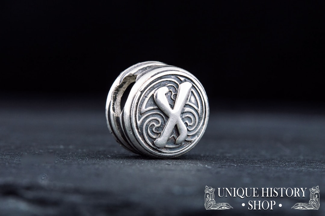 Gebo Rune Paracord Bead Elder Futhark Runes Jewelry Inspired by Norse ...