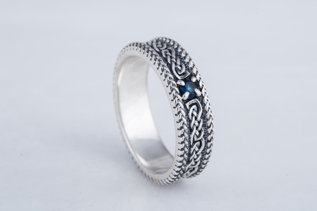Braided Band Ring - Silver Viking Knit Jewelry Design for Men and Women ...