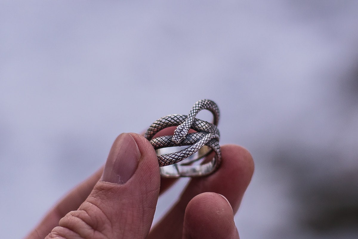 925 Silver Snake Ring Men Cobra Ring With Snake Pattern Gift | Etsy