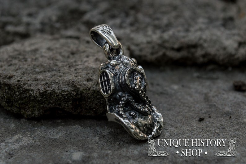 Silver Diving Suit Pendant Atmospheric Diving Suit Diver - Etsy