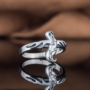 Silver Ghost Ring - Horror Jewelry With Deathly Charm Handmade ...
