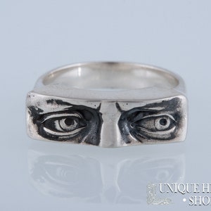 David Eyes Ring Silver Eyes Jewelry Ring With Eye 925 - Etsy
