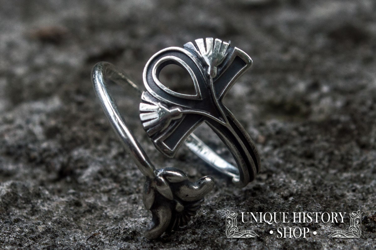 Silber Agypten Ankh Ring Handgemachter agyptischer Ring Sterling Silber Schmuck agyptischer Schmuck Ring mit Ankh Agypten Symbol Ring Agyptischer Ankh Schmuck Etsy
