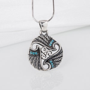 Triskelion Pendant - Silver Celtic Charm With Triskele Symbol ...