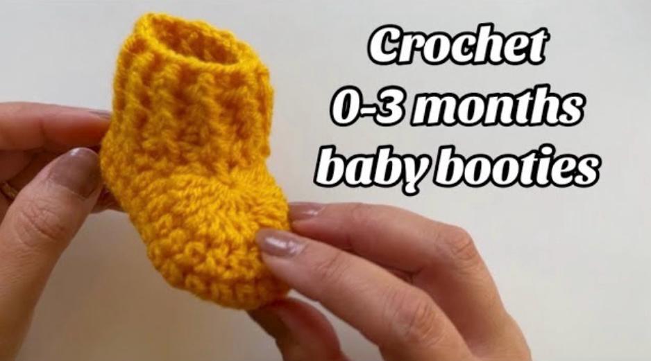 Crochet Pattern PDF Download - Crochet Baby Booties Pattern 0-3 & 3-6 ...
