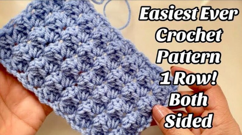 Bumpy Bliss Crochet Blanket Pattern: Beginner-friendly One-row Repeat ...