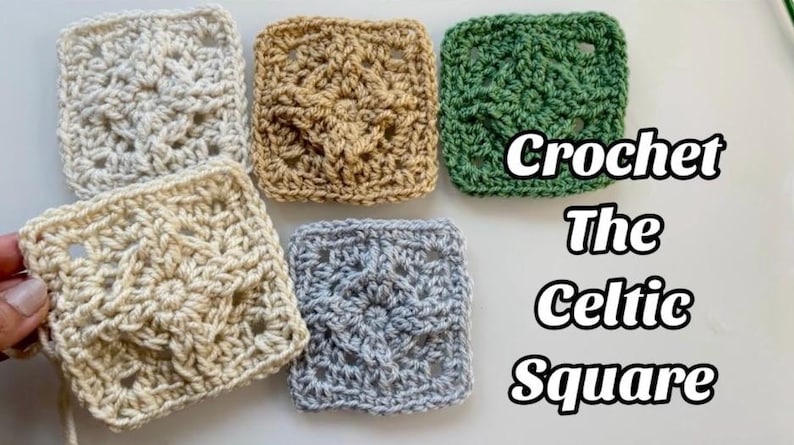 Crochet Pattern - PDF Download - Celtic Granny Square Pattern + Video ...