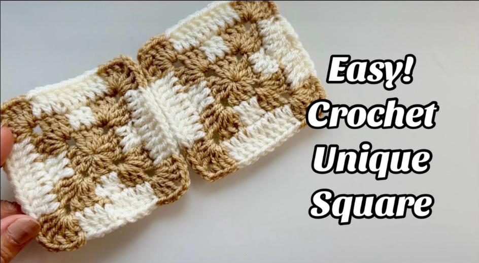 Two-color Granny Square Crochet Pattern: Easy Blanket, Cushion (PDF ...