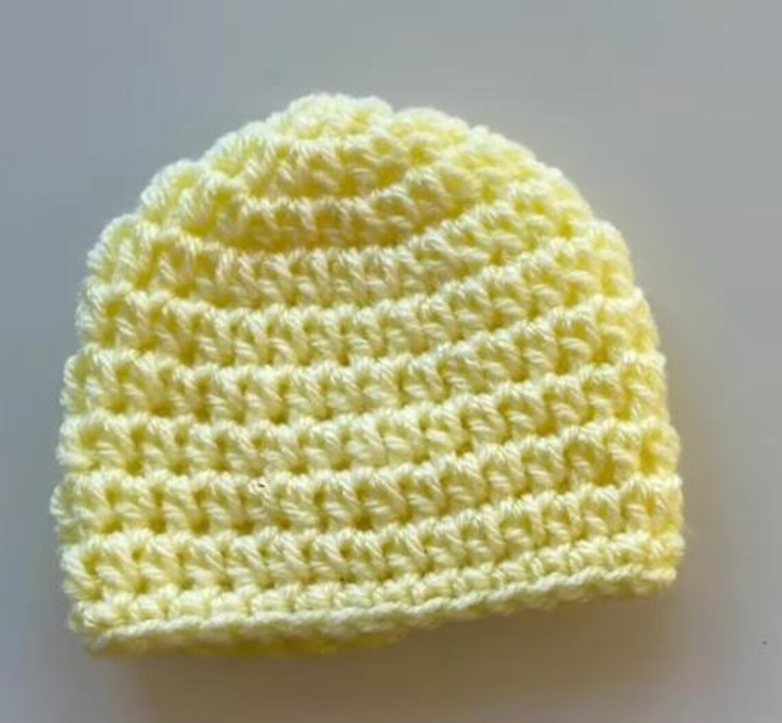 Crochet Preemie Baby Hat Pattern: 3-4 Lb, NICU Friendly (PDF Download ...