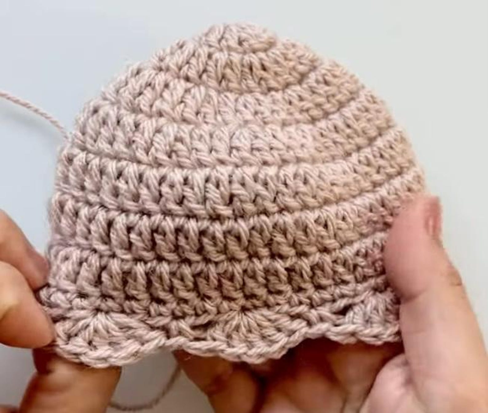 Crochet Preemie Hat Pattern Scalloped & Ribbed Edging (PDF Download ...