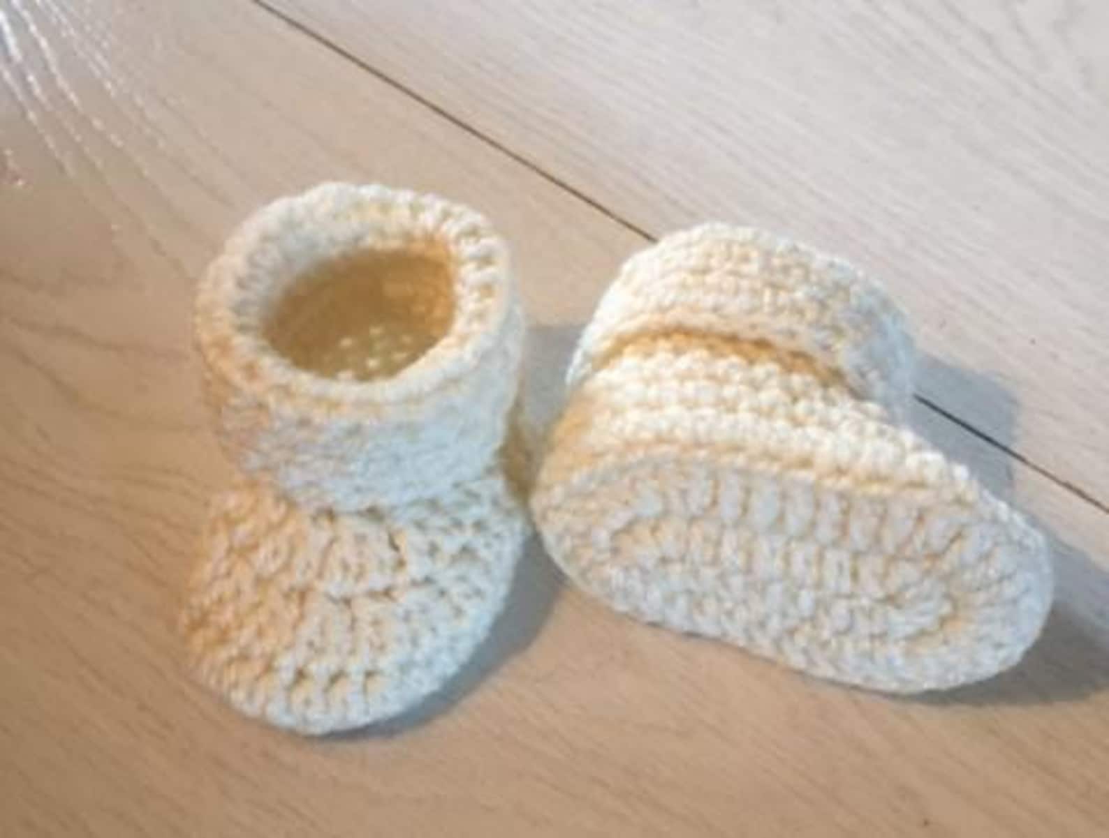 Crochet Pattern PDF Digital Download Baby Booties - 0-3 Months + Video ...