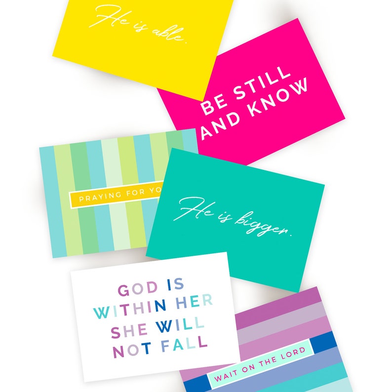 Printable Faith Encouragement Postcard Set | Printable Cards | 5.8x4.1 ...