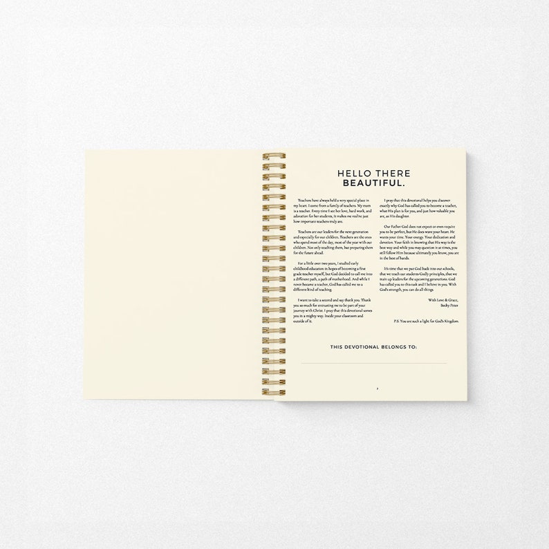 Faithful Teacher Devotional | Christian Devotional | 8.5x11 Printable ...
