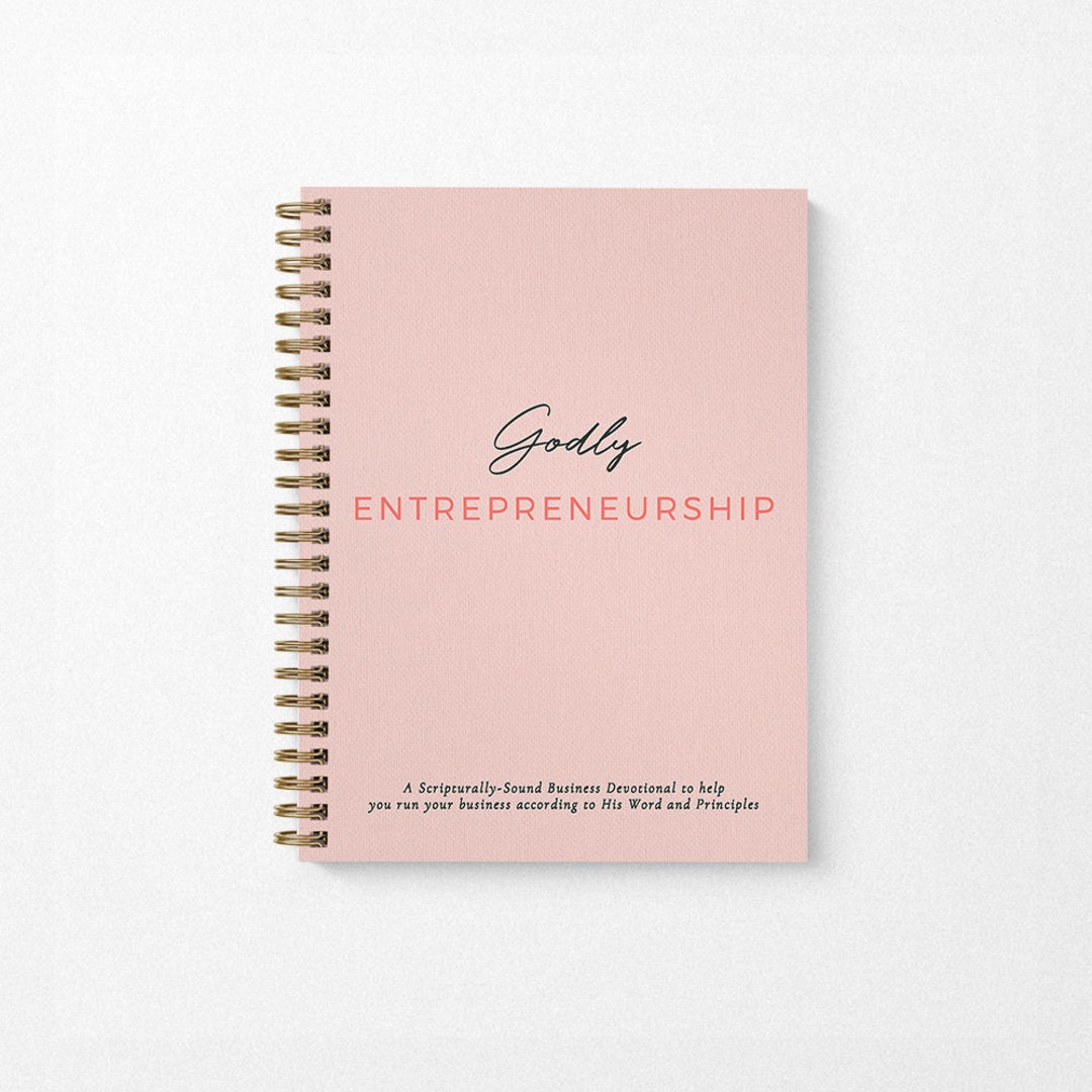 Godly Entrepreneurship Devotional | Christian Devotional | 8.5x11 ...