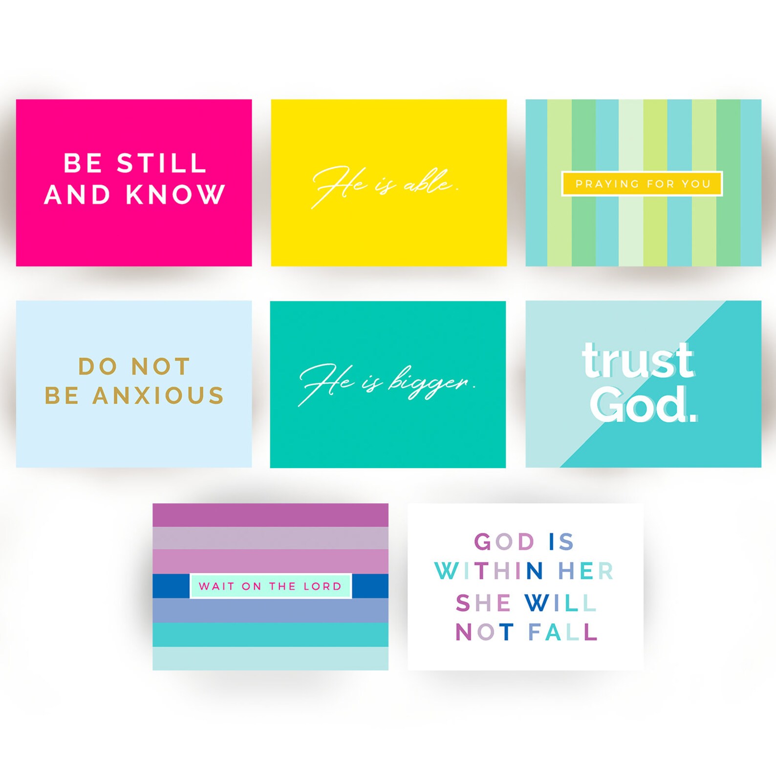 Printable Faith Encouragement Postcard Set | Printable Cards | 5.8x4.1 ...