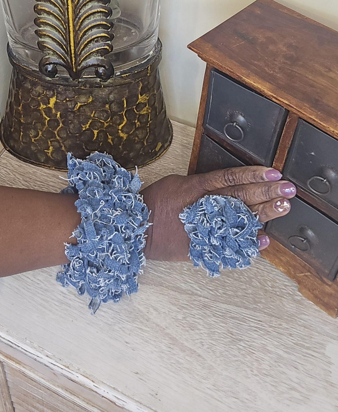 Denim Floppy Disc Ring - Etsy