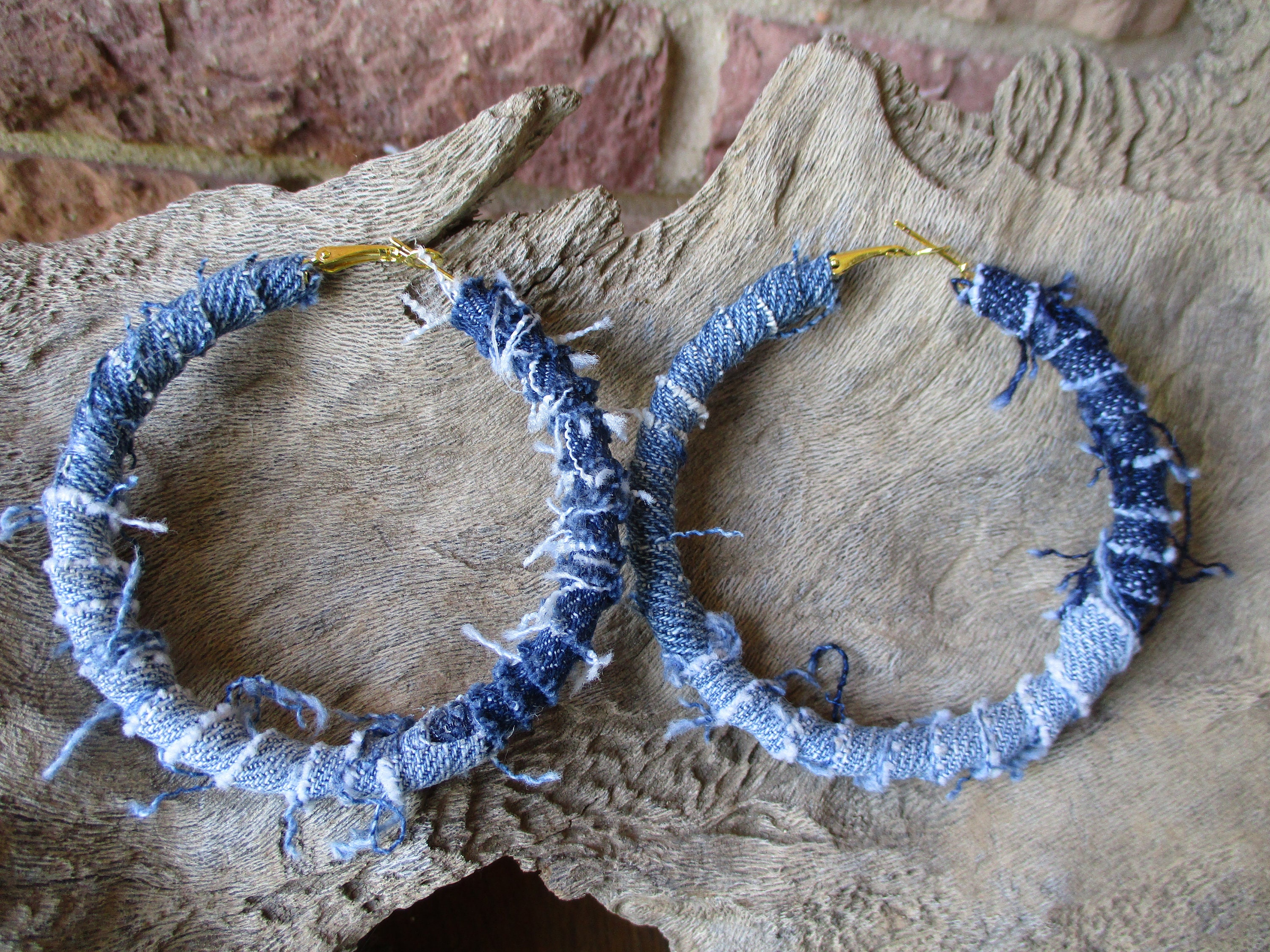 Custom Multi-color Distressed Frayed Recycled Vegan Denim | Etsy