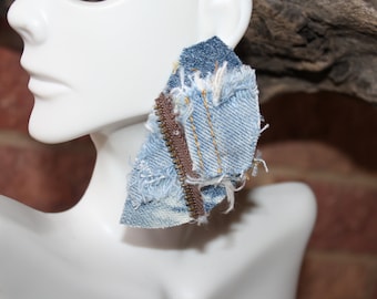 Denim Blue Earrings | Etsy