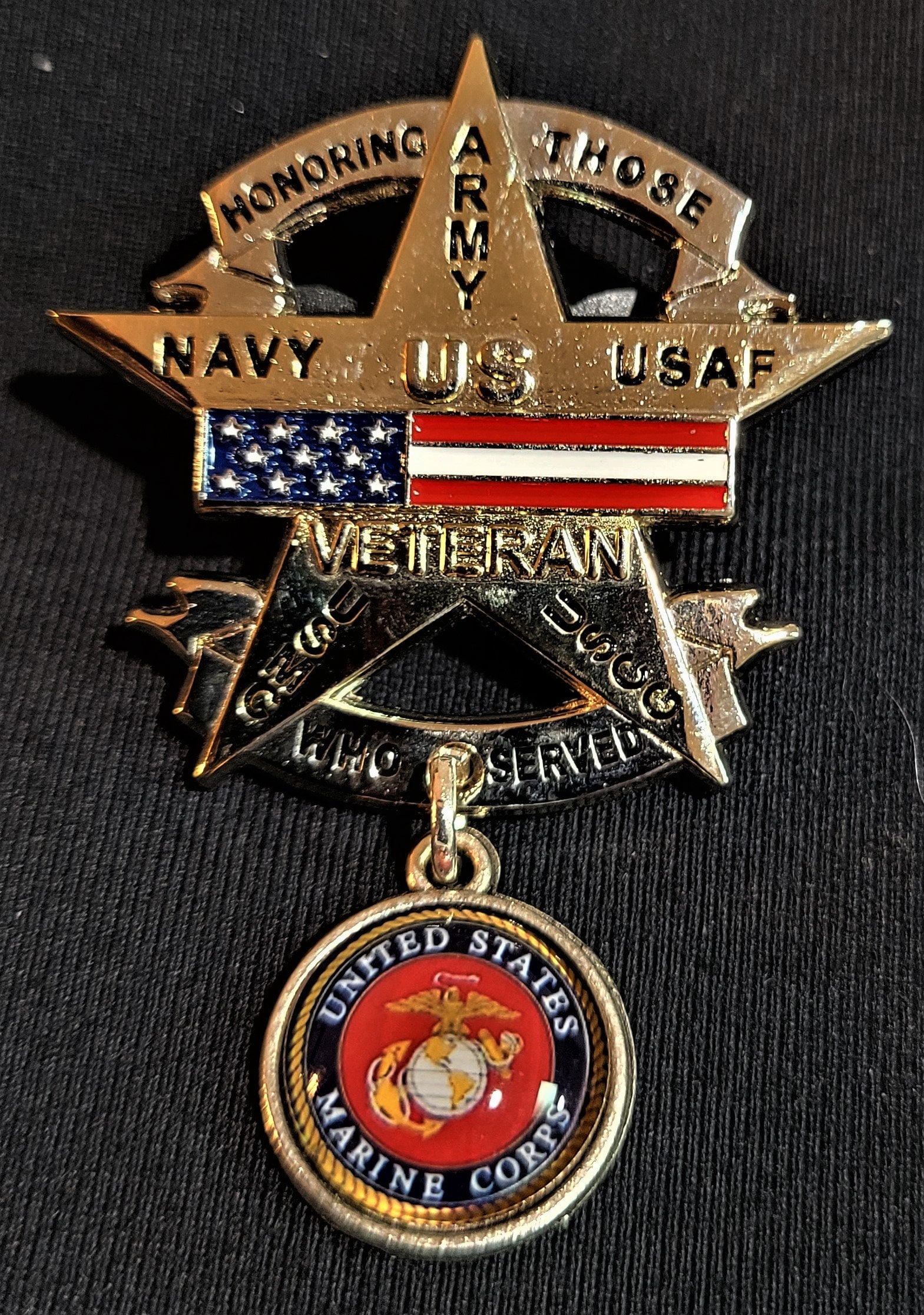 Vietnam Veteran All Veteran USMC US Veteran Pin - Etsy