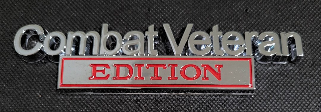 Combat Veteran Car Badge - Etsy