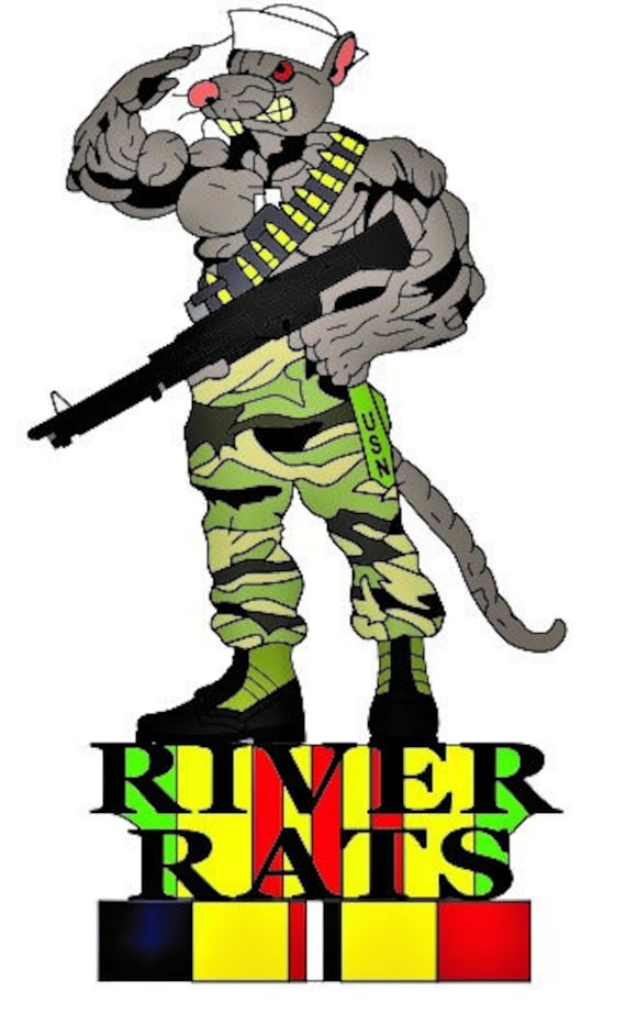 Vietnam Veteran Brown Water Navy River Rat Pin | Etsy