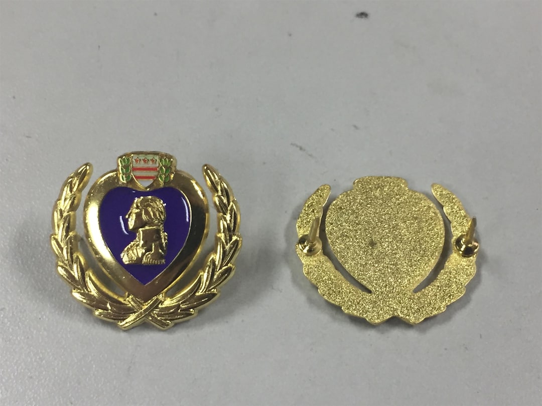 Purple Heart Pin - Etsy