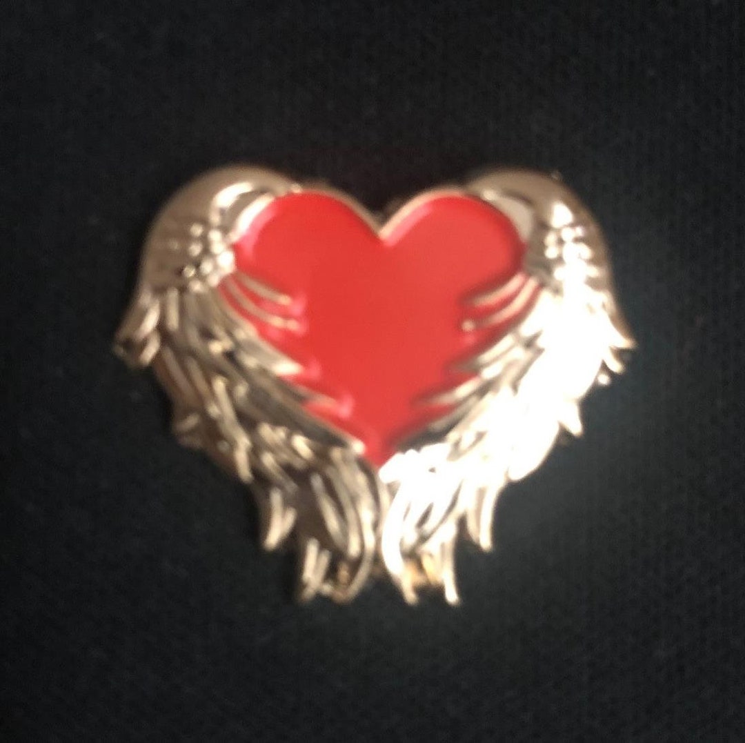 Agent Orange Angel Wings Pin - Etsy