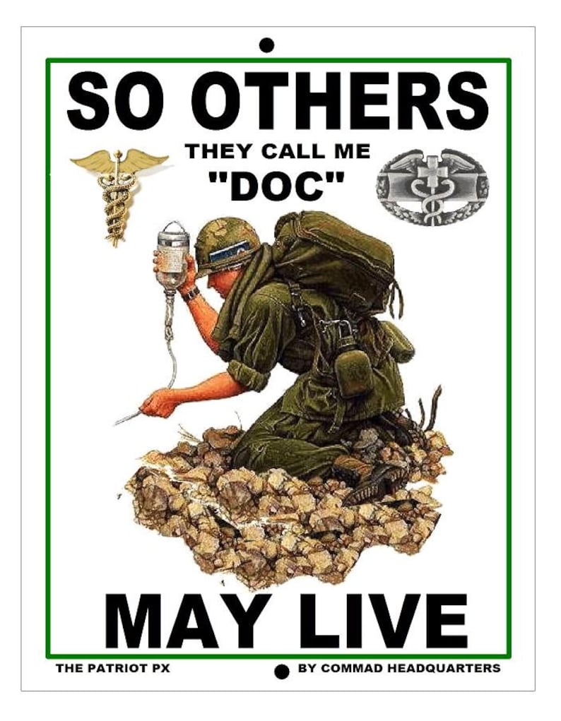 Combat Medic and Combat Corpsman Metal Sign - Etsy