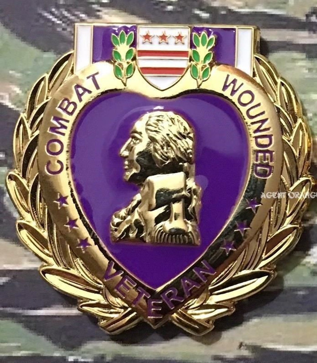 Purple Heart Combat Wounded Challenge Coin - Etsy Purple Heart Combat Wounded Challenge Coin - Etsy