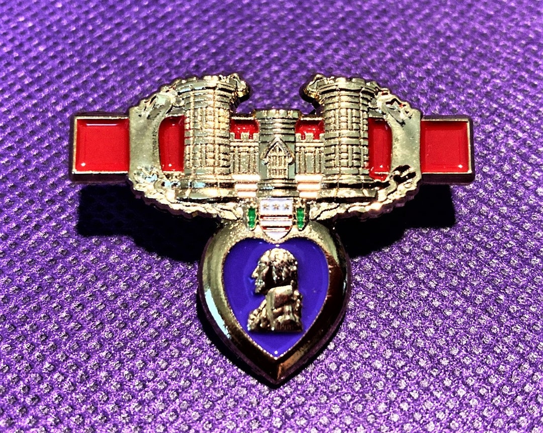 Combat Engineer Combat Wounded Pin - Etsy